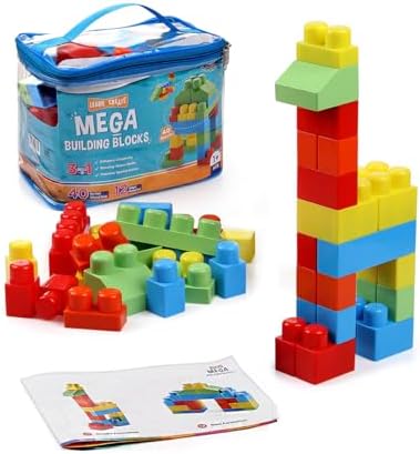 ARIZON Mega Jumbo Size Building Blocks with Wheels - Smart Activity Fun ...
