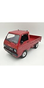 Amazon.com: RC Kei Truck WPL D12 RC Car 1/10 Scale RC Drift Car Remote ...