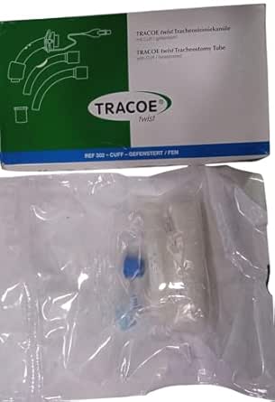 Tracoe Twist Tracheostomy Tube fenestrated Cuffed (silicone) Germany (8 ...