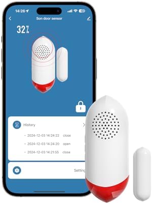 Amazon.com: PILSAMAS Smart WiFi Freezer Refrigerator Door Alarm with ...