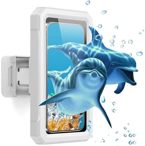 Amazon.com: Lamicall Shower Phone Holder Waterproof - 480° Rotatable ...