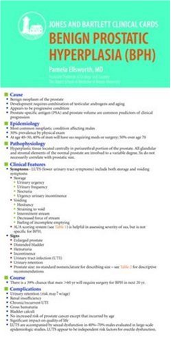 J & B Clinical Card: Benign Prostatic Hyperplasia (BPH): 9780763780241 ...