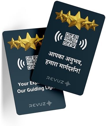 REVUZ Flexilink Card | NFC Tap/QR Code scan | Reusable PVC Card for ...