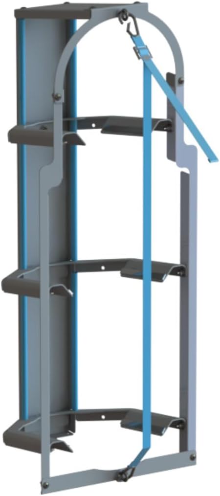 Amazon.com: Adrian Steel 130250TR, Tank Rack, 1-30 lb, 2-50 lb, Gray ...