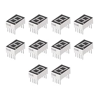 uxcell Display Digital Tube Module 1 Bit Common Cathode Red LED for ...