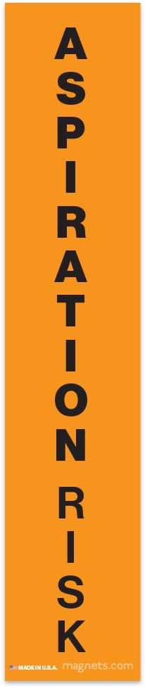Aspiration Risk Magnet – 20 Pack | Orange Vertical Magnetic Safety ...