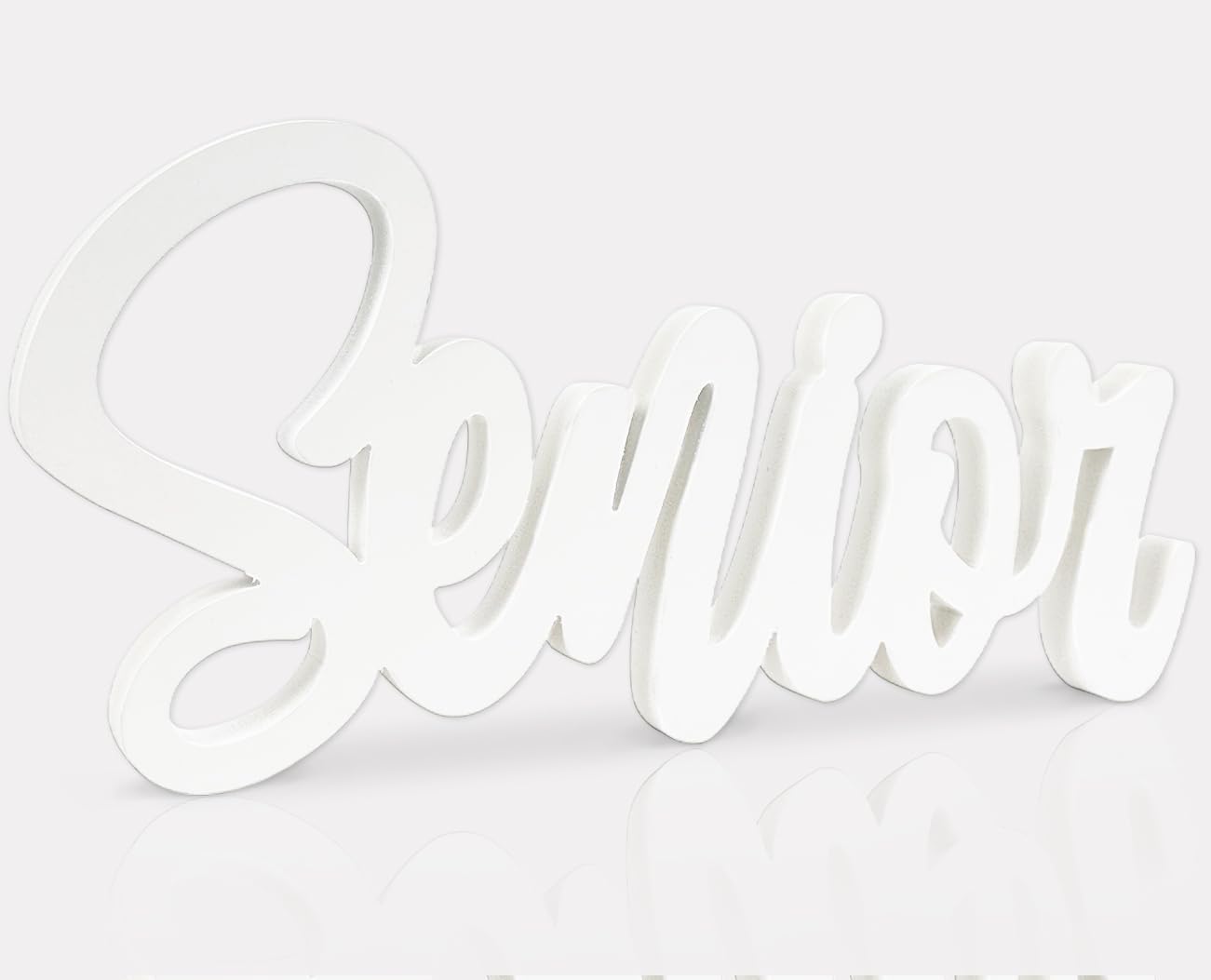 Amazon.com: Senior 2025 Sign Plastic White Graduation Photo Props ...