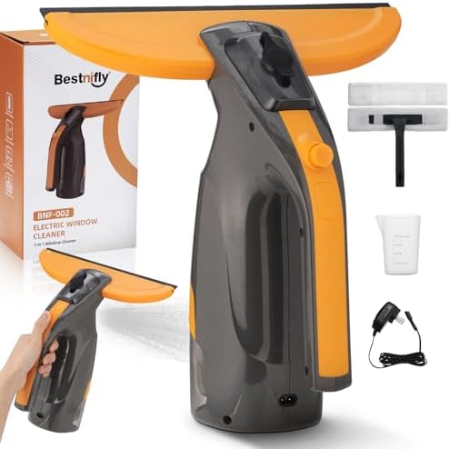 Amazon.com: 2000Pa and 2500mAh Electric Window Cleaner Tool with Gloves ...