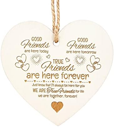 Amazon.com : Wooden Hanging Heart Plaque, Inspirational Gifts for Women ...