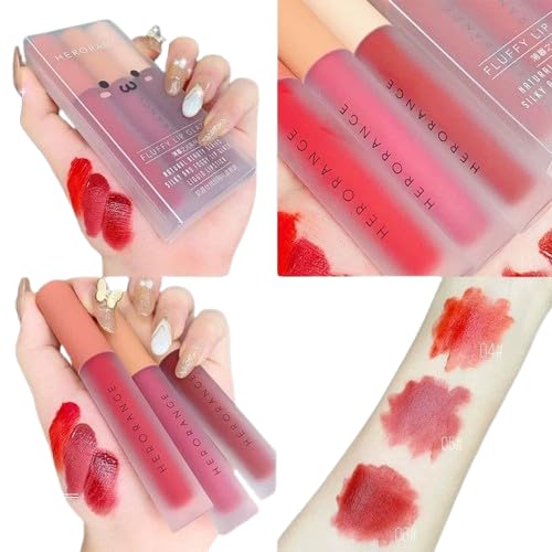 Amazon.com : HERORANGE Twilight Lip Glaze Matte Velvet Matte Easy To ...