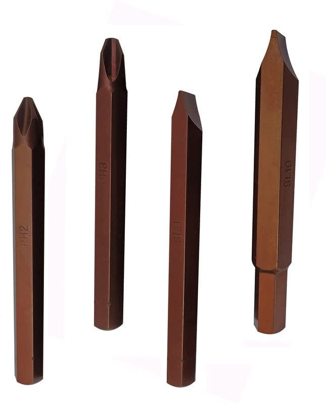 Inditrust NEW Heavy duty 4pc Magnetic Impact Driver bits size +PH2 ...