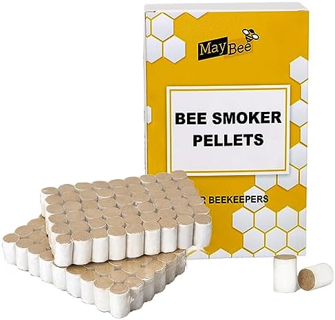 Amazon.com : MayBee Bee Smoker Pellets, 108 Pack, Natural Hive ...