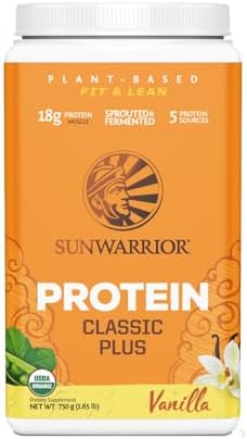 Amazon.com: Sunwarrior Vegan Protein Powder Organic Plant-Based Protein ...