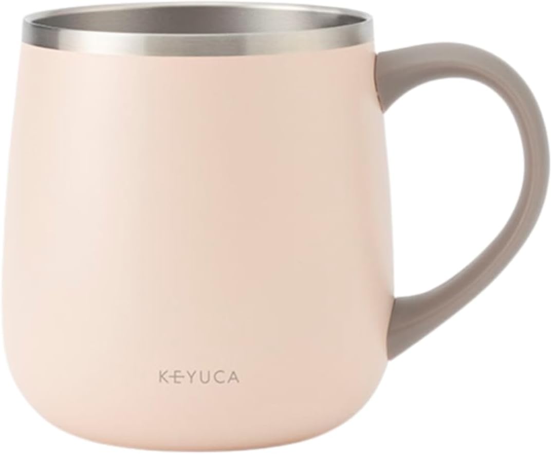 Amazon.co.jp: [ケユカ] KEYUCA poma ステンレスマグ 容量:400ml マグカップ (真空2重構造 保温保冷効果も) オフィス お家カフェ アウトドア ピンク ...