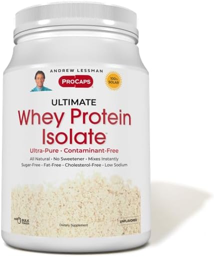 Amazon.com: ANDREW LESSMAN Ultimate Whey Protein Isolate 60 Servings ...