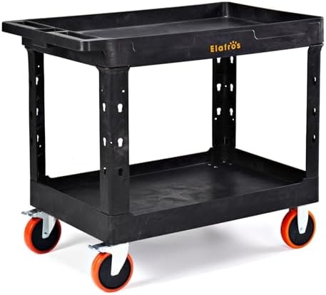 Amazon.com: ELAFROS Extra Large Heavy Duty Utility Cart 39.9 x 24.6 ...