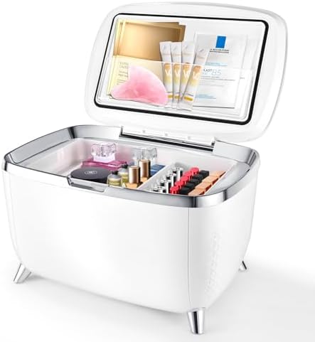 Paris Hilton Mini Refrigerator and Personal Beauty Fridge, Mirrored ...