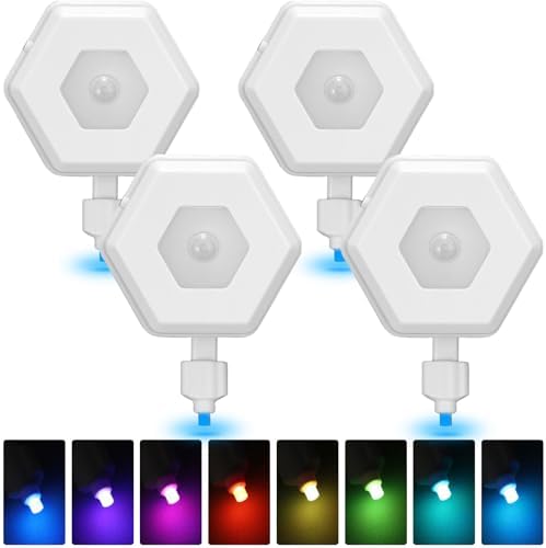 Amazon Basics Color Changing LED Toilet Bowl Motion Sensor Light ...