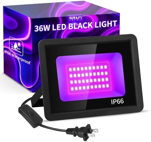 UV LED Black Light, HouLight High Power 10W LED Black Light Flood Light ...