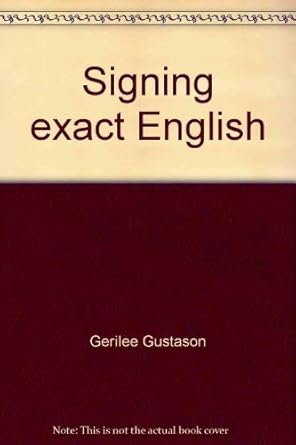 Signing exact English : Amazon.in: Books