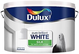 Dulux Silk Smooth and Creamy Emulsion Paint for Use on Walls/Ceilings ...