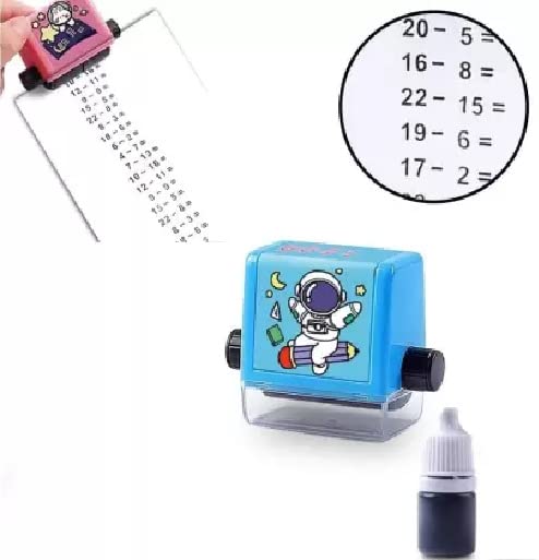 Digital Teaching Stamp Plastic Number Roller Rolling Stamp Addition ...