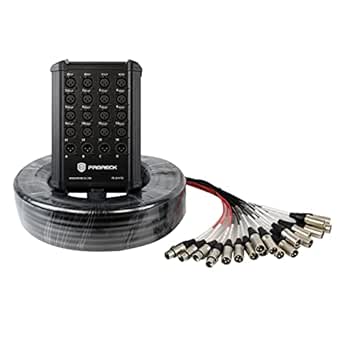 PRORECK 16-Channel Low Profile XLR Send Circuit Board Snake Cables, XLR ...