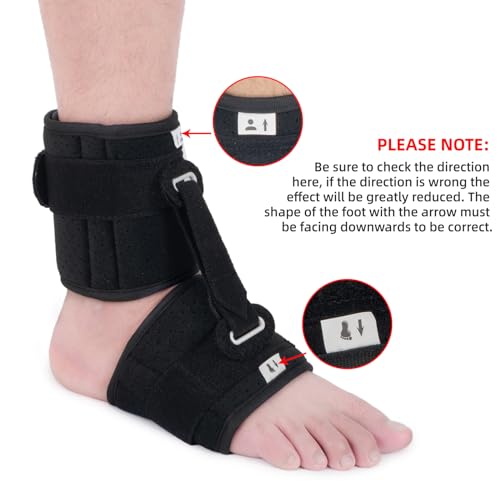 Foot Up AFO Orthèse de pied réglable pour homme, femme et enfant ...