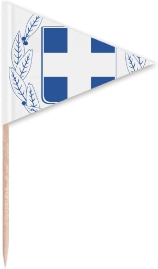 Amazon.com | greece eu national emblem Toothpick Triangle Cupcake ...
