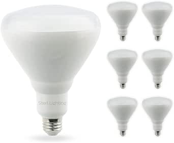 Sterl Lighting 6 Pack, BR40 LED 13W Equivalent of 75W 120V 950LM, 3000K ...