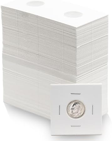 Amazon.com : 100 Dime 2x2 Premium Cardboard Coin Flips Paper Holders ...
