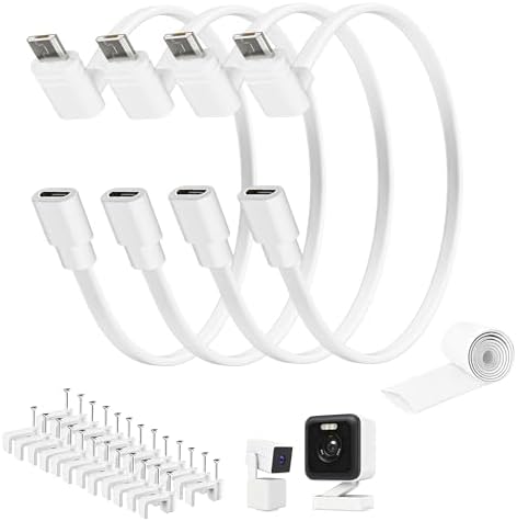 Amazon.com : Camera Power Extension Cable 3 FT (4-Pack), Compatible ...