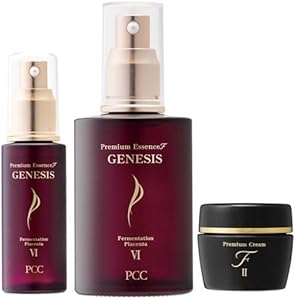 Amazon | シードコムス PCCプレミアムエッセンス FⅥ GENESIS 110mL + エッセンスFⅥ 30mL + プレミアムクリームFII 10g 国産 馬プラセンタ ...