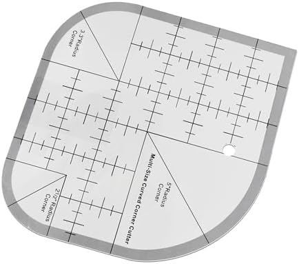 Amazon.com: WBTY Acrylic Sewing Curved Corner Cutter Ruler Sewing ...
