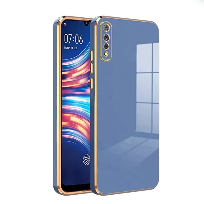 ALFA URBAN 6D Chrome Back Cover Case for Vivo S1 / Vivo Z1X | (Gold Plated Frame | Glossy ...