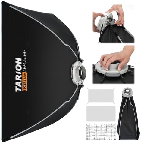 Amazon.com : TARION Foldable Bowens Softbox with Grid: Quick One-Step ...