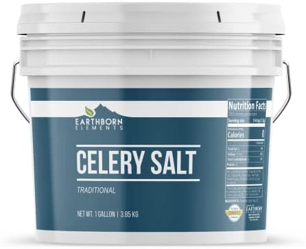 Amazon.com : Earthborn Elements Celery Salt 1 Gallon Bucket, Bold ...