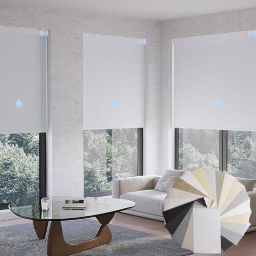 Amazon.com: Uilvffo Motorized Blinds with Remote, Blackout Smart Blinds ...