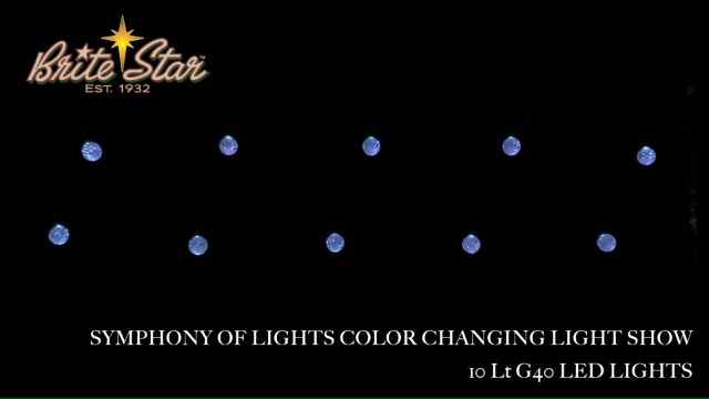 Watch Brite Star Symphony of Lights 10lt G40 LED Color Changing Light ...