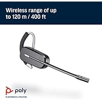 Amazon.com: Plantronics - CS540 Wireless DECT Headset with Lifter (Poly) - Single Ear (Mono ...