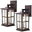 BesLowe 2-Pack Outdoor Light Fixtures Wall Mount, Waterproof Exterior Wall Lanterns Porch Lights ...