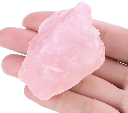Amazon.com: JOHOUSE 6PCS Rose Quartz, Natural Rough Stones Crystal ...