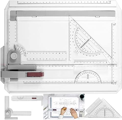 eSynic A4 Drawing Board Set A4 Multifunction Drafting Table Adjustable ...
