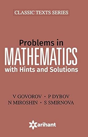 Buy Problems In MATHEMATICS with Hints and Solutions Book Online at Low Prices in India ...