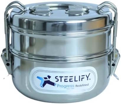 Buy Sumeet Stainless Steel Food Pack Lunch Box with Steel Separator ...