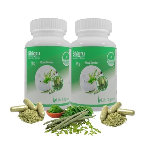 Life Organics Shigru (Moringa) 500 mg Veggie Capsules Tablet Wellness ...