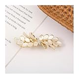 ・ブランド:Zixui・製造元:Zixui・【パール × ビジュー組み合わせ エレガント輝き】 ヘアバレッタはパールの柔和な光沢とビジューのキラキラ輝きを組み合わせて設計，過度な華やかさを避けつつ、上品でフェミニンな雰囲気を自然に演出します...