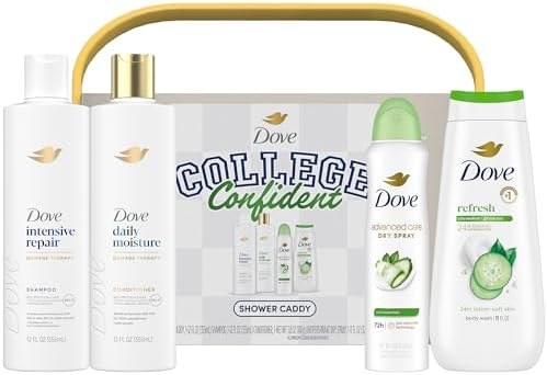 Amazon.com: Dove Shower Caddy Set de Regalo College Confident – Gel de ...