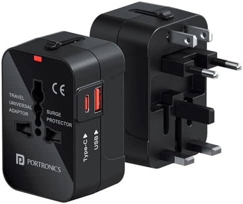 Ambrane Universal Travel Adapter Charger with 65W Laptop/MacBook ...