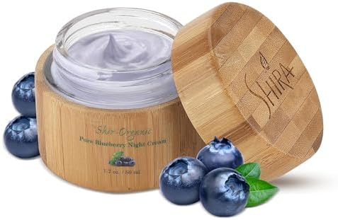 Amazon.com: Shira Shir Organic Blueberry Night Cream for Nourished ...